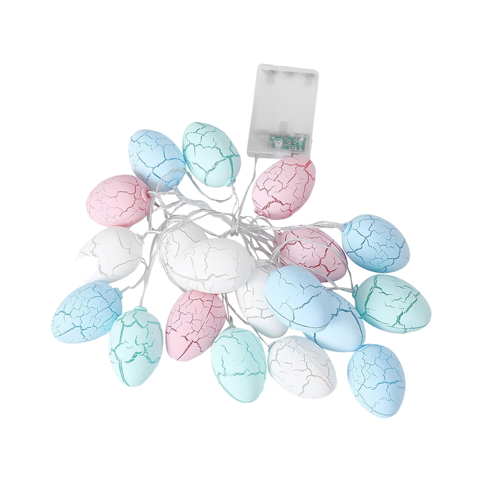 WIFKLSIIPG LED Battery Box Easter Light String Crack Egg Light String ...