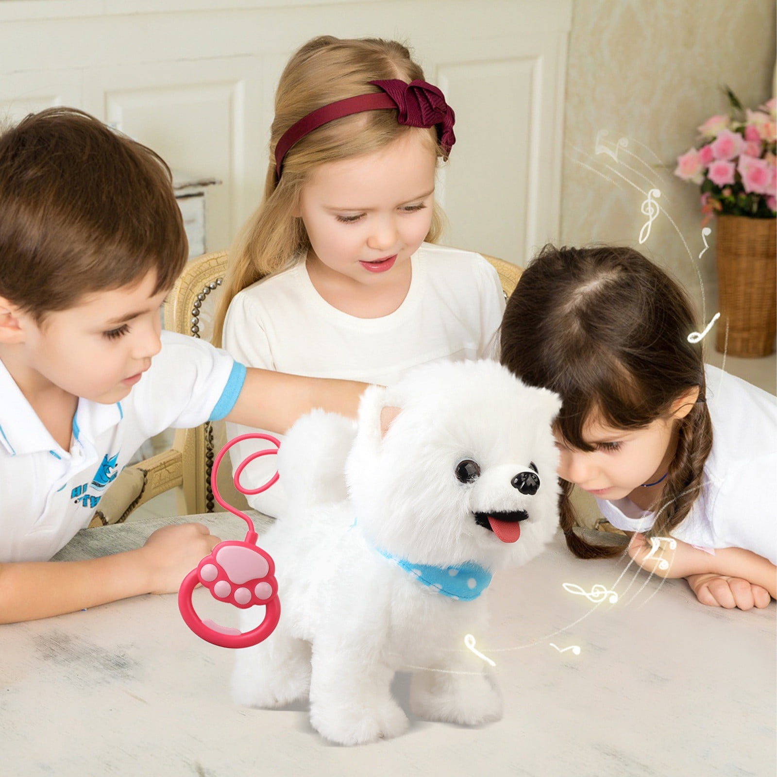 WIFKLSIIPG Leash Cat Walking Set Sing Purr and Meow Animated Robot Pet ...