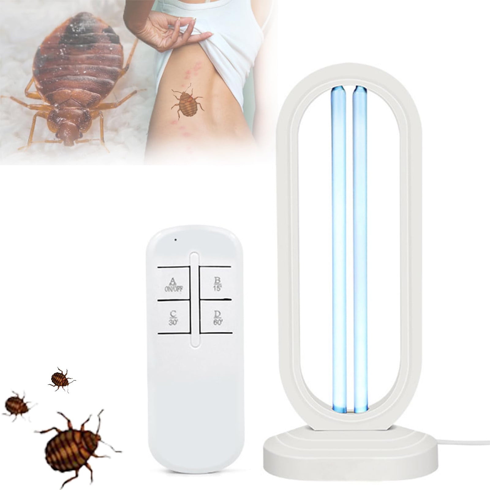 WIFKLSIIPG Lumivyx Haloclean 𝐔𝐕 𝐁𝐞𝐝 𝐁𝐮𝐠𝐬 3 Timer Settings & Remote ...