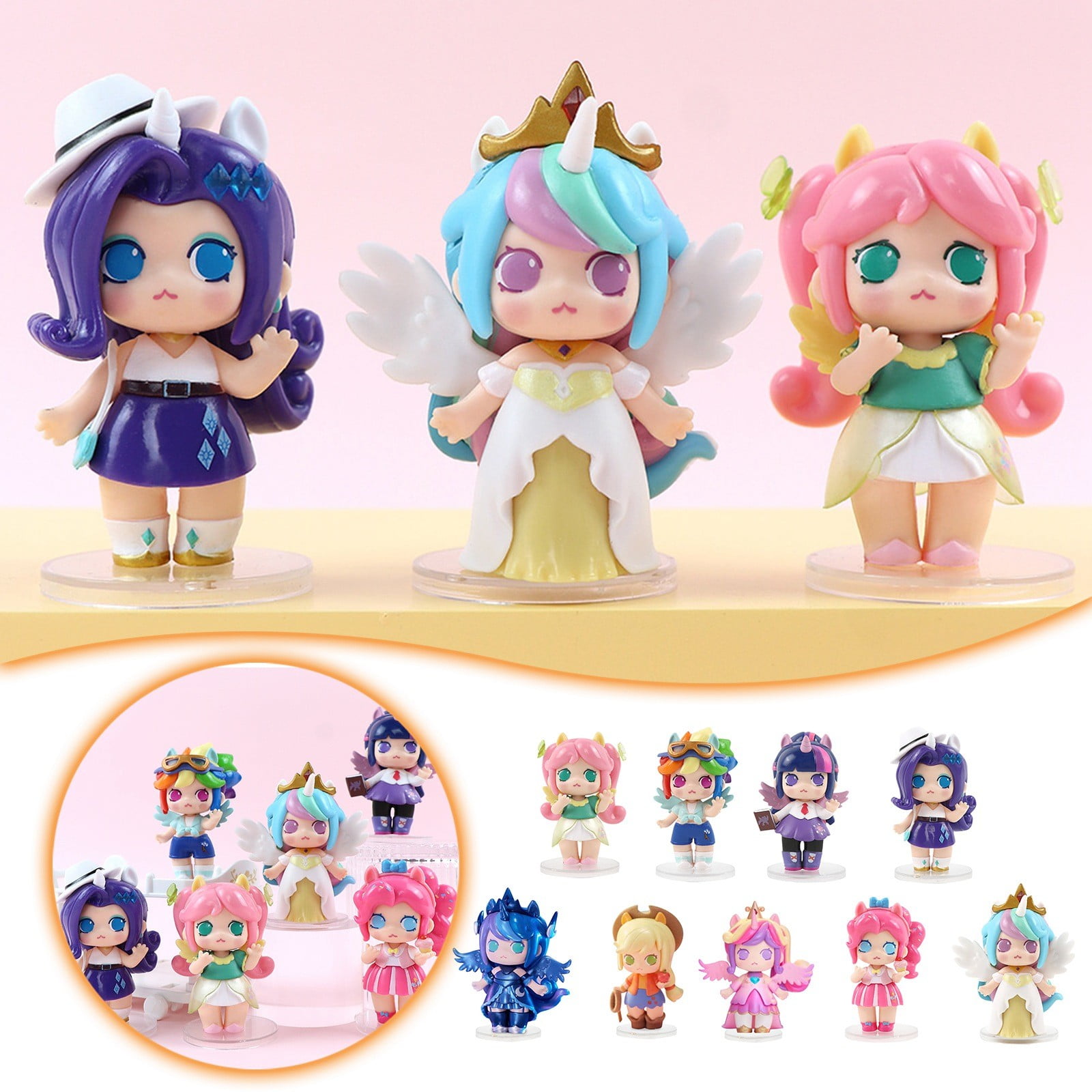 WIFKLSIIPG Kids Toys Mini World Girl Group Blind Universe Skin Card ...