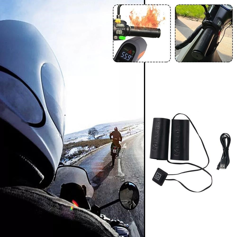 WIFKLSIIPG Motorcycle Heated Grips Cover Pad Heated Grips Cover for ...