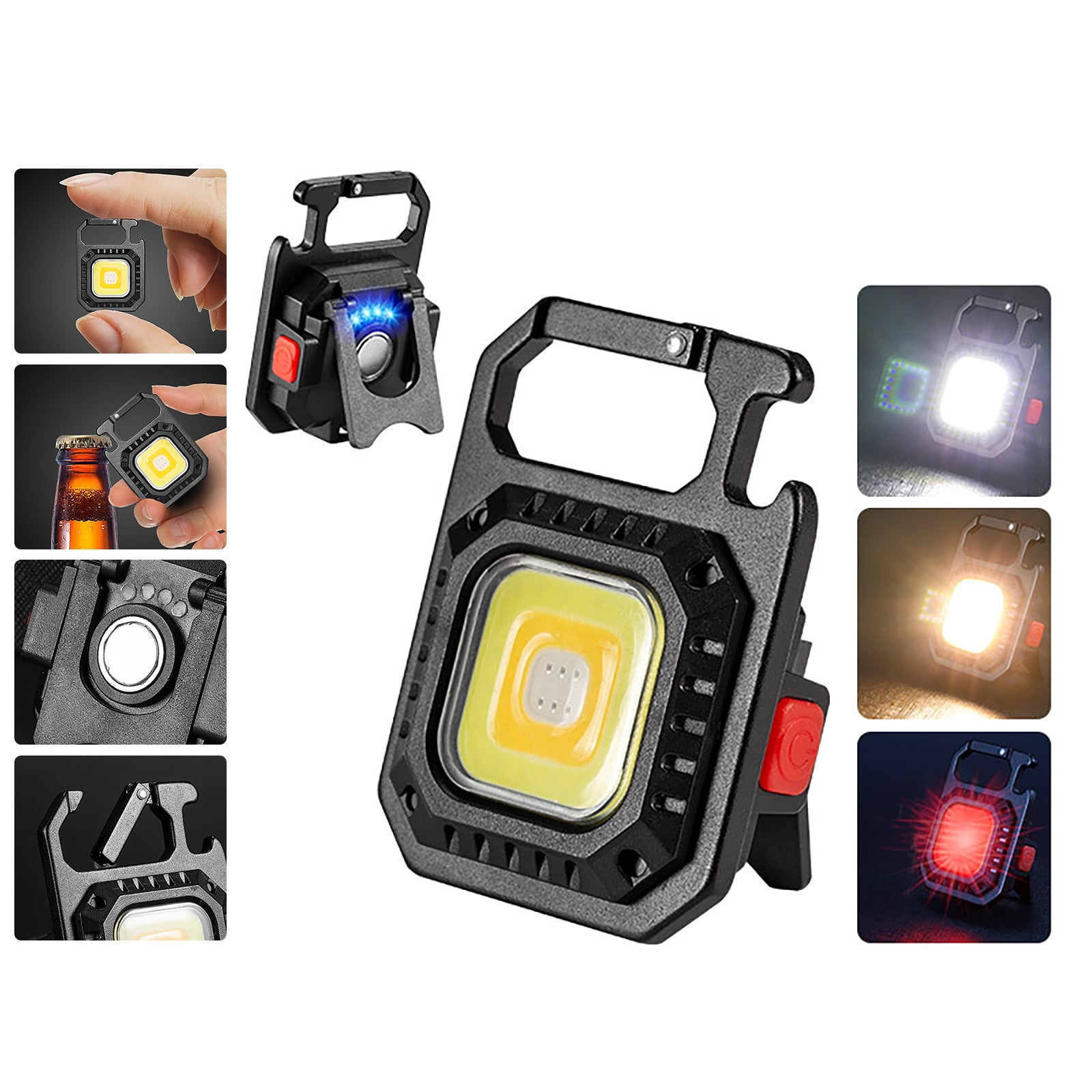 WIFKLSIIPG Multifunction COB Small Flashlights 500Lumens Bright ...