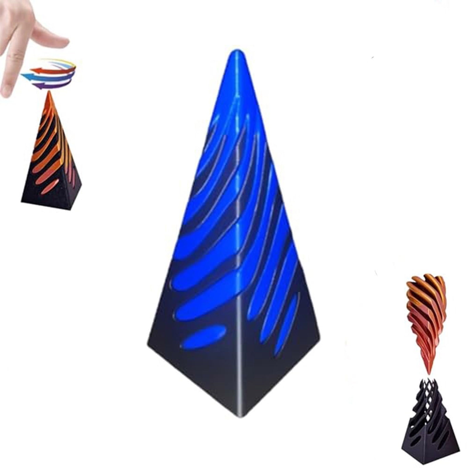 WIFKLSIIPG Passthrough Sculpture Nut Spiral Fiddle Toy Pass Through Toy ...