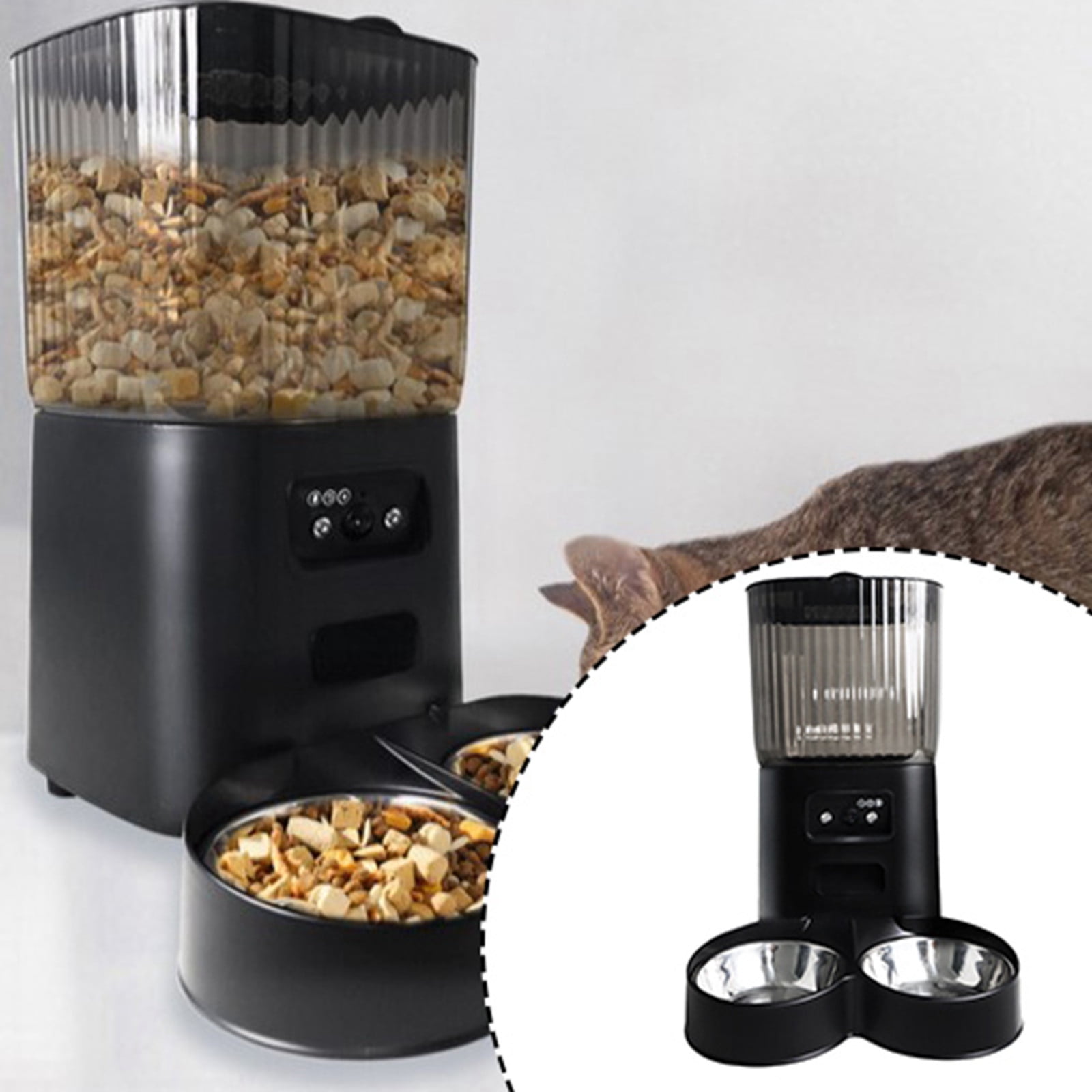 WIFKLSIIPG Pet Smart Feeder Pet Timing Ration Self Feeding Machine ...