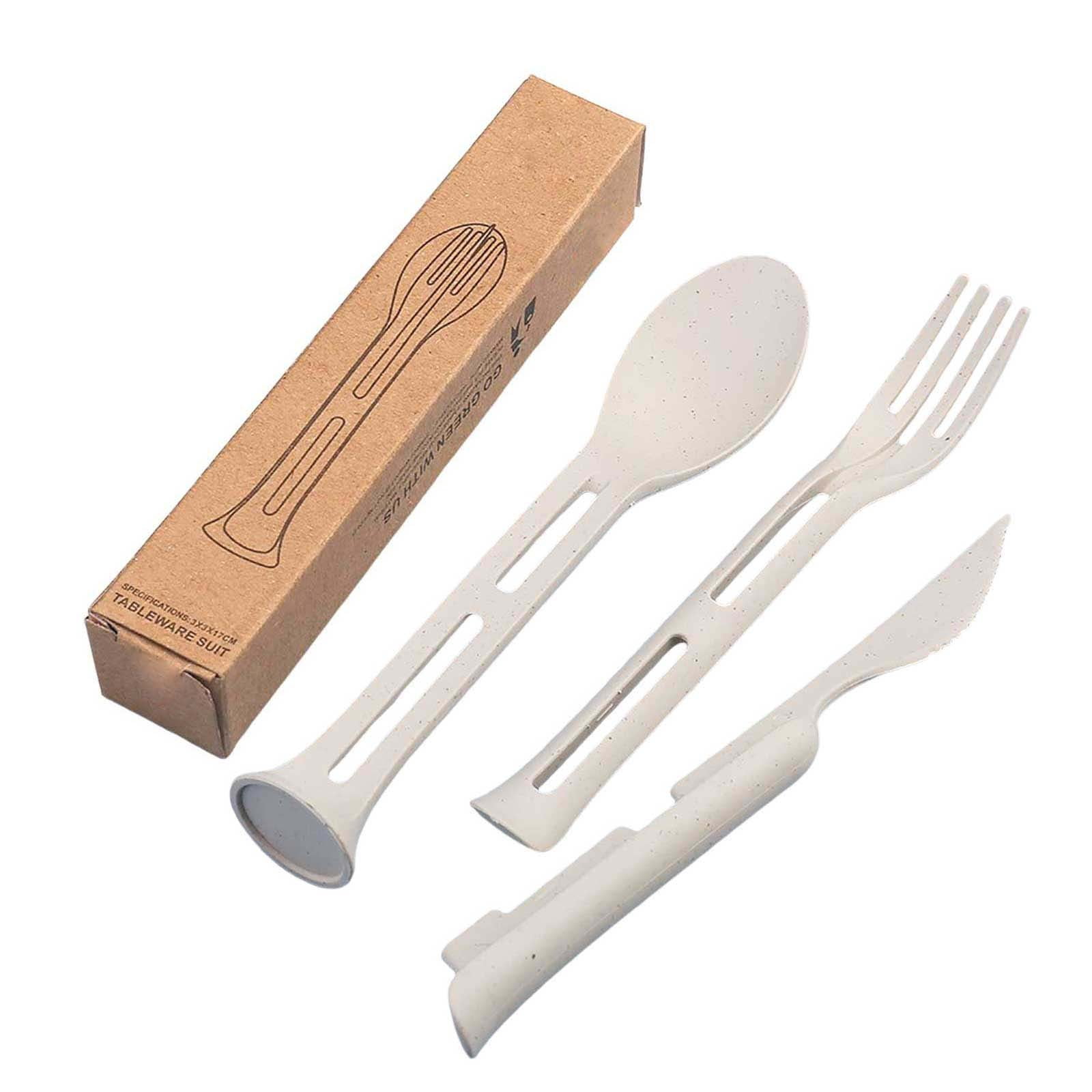 WIFKLSIIPG Portable Cutlery Set Compact Combination of Fork and Spoon ...