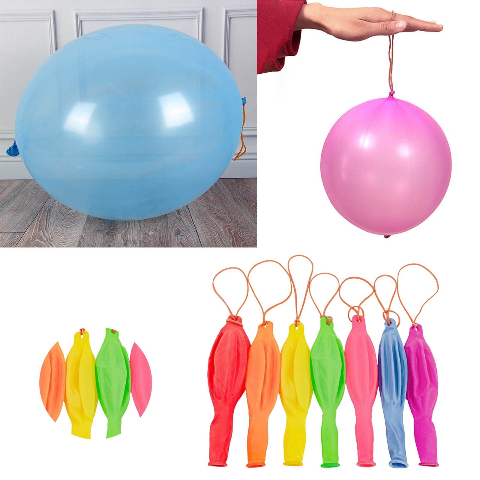 WIFKLSIIPG Punch Balloon 50 Piece Pack Punch Balloon Heavy Party Kids ...