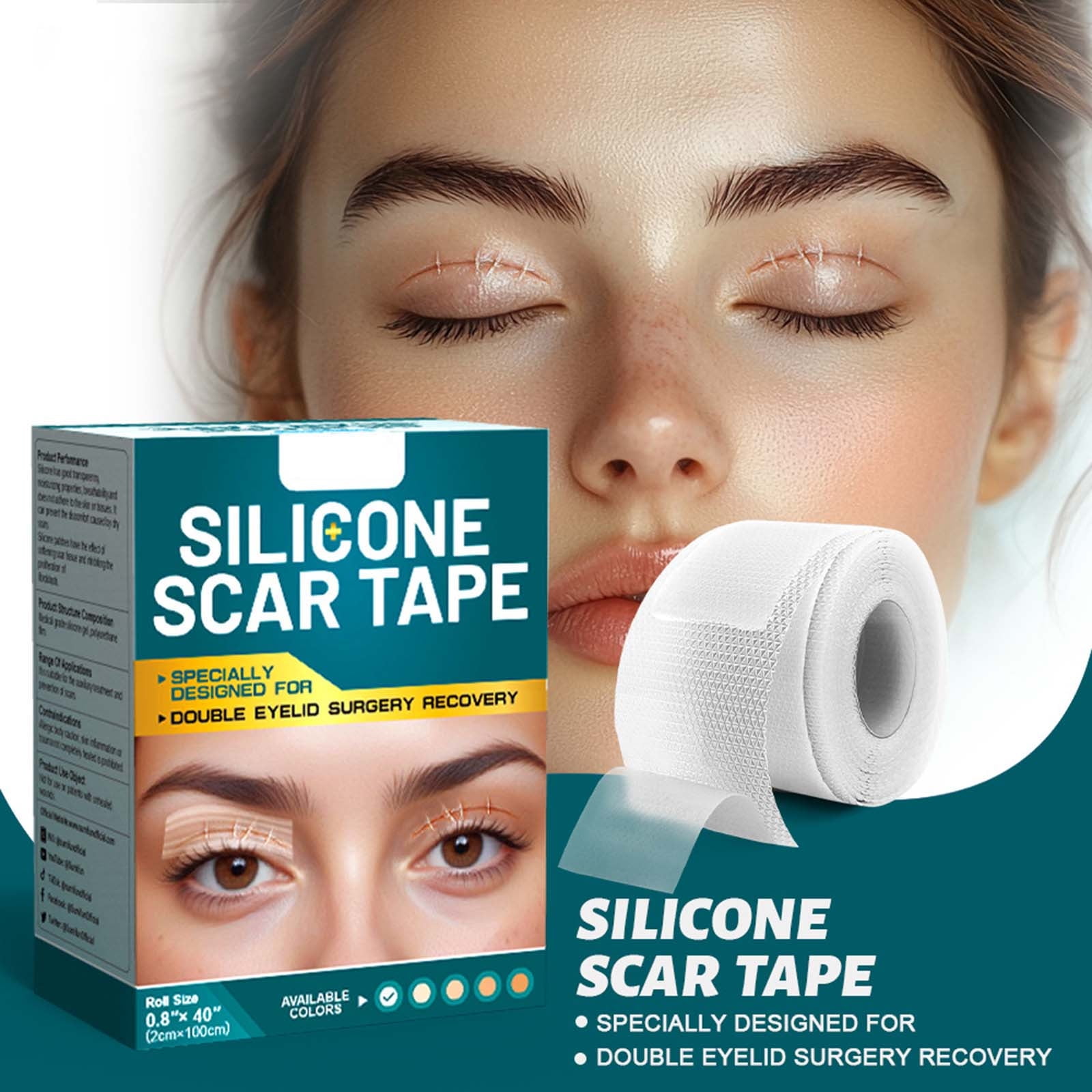 WIFKLSIIPG Scar Sheets Silicone Scar Tape for Keloid Bump Removal Scar ...