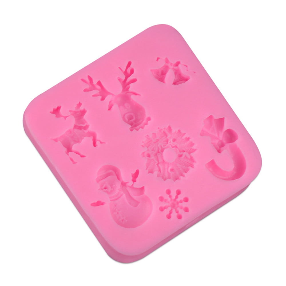 WIFKLSIIPG Silicone Christmas Tree Santa Claus Elk SLED Stick Mold ...