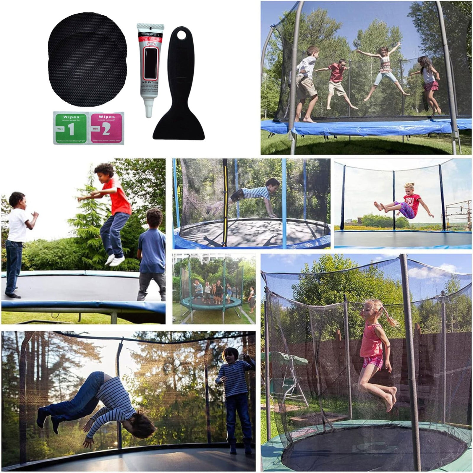 WIFKLSIIPG Solution Kit for Trampoline Fabric Surfaces Including Patch ...
