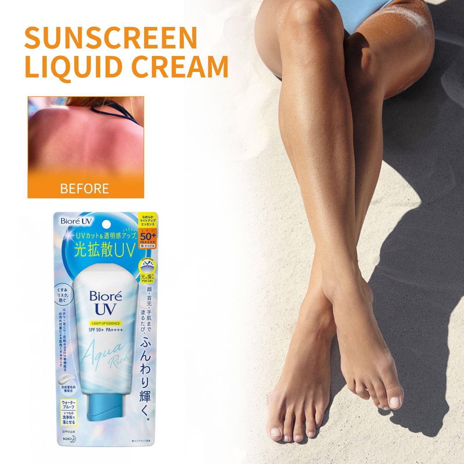 WIFKLSIIPG Sunscreen Isolation Sunscreen Milk Sweat Moist Refreshing ...