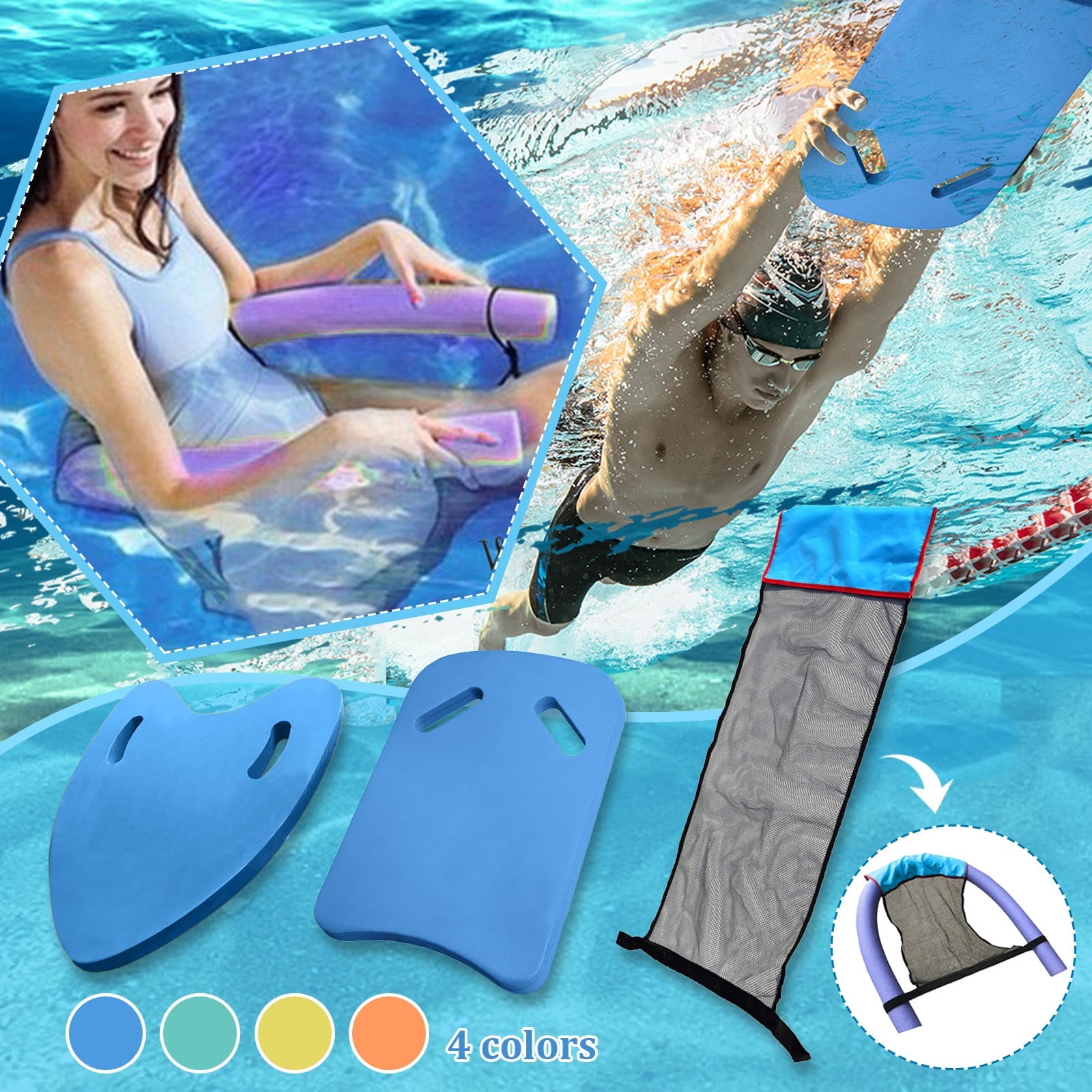 WIFKLSIIPG Swimming Board Swim Float Kickboard Pool Training Tool for ...