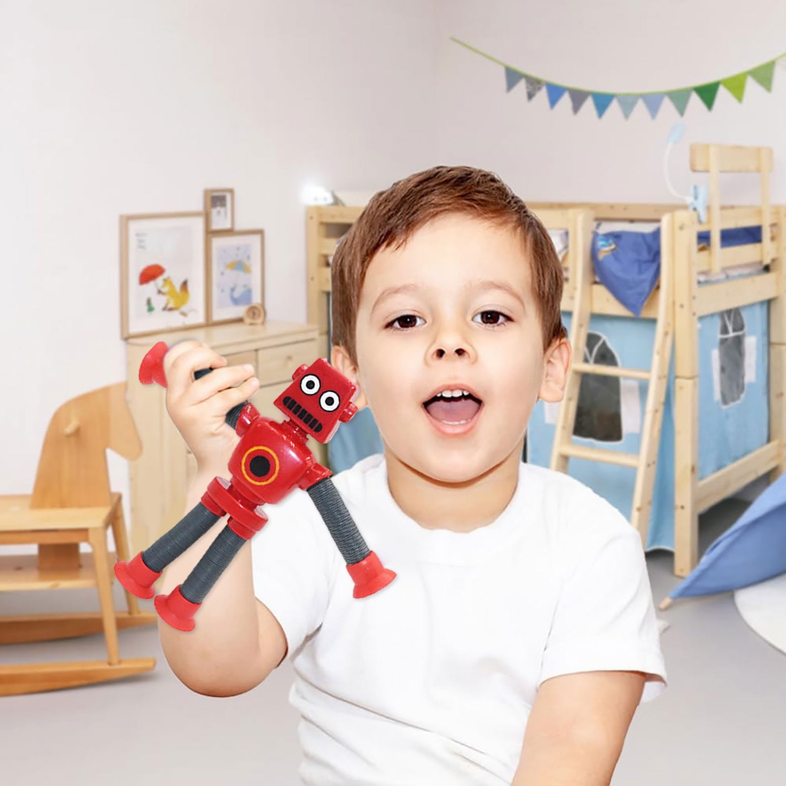 WIFKLSIIPG Toy Robot Wire Changing Decompression Deformed Doll Tricky ...