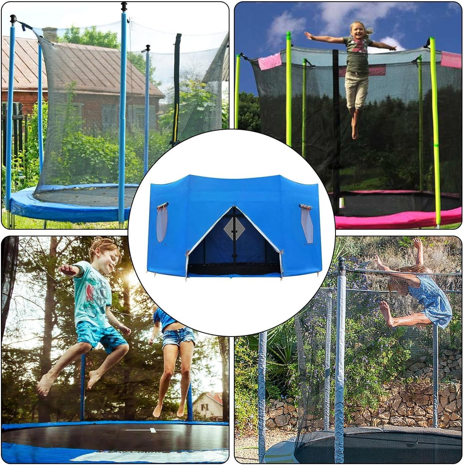 WIFKLSIIPG Trampoline Tent Universal to All Trampolines: The ...