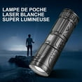 WIFKLSIIPG White Telescopic Zoom Flashlight X3 Long Range Ultra Bright ...