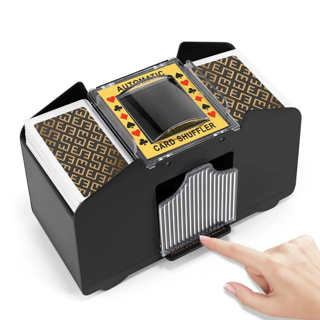 WIGACH 4-Deck Automatic Card Shuffler, Battery Operated for Poker ...