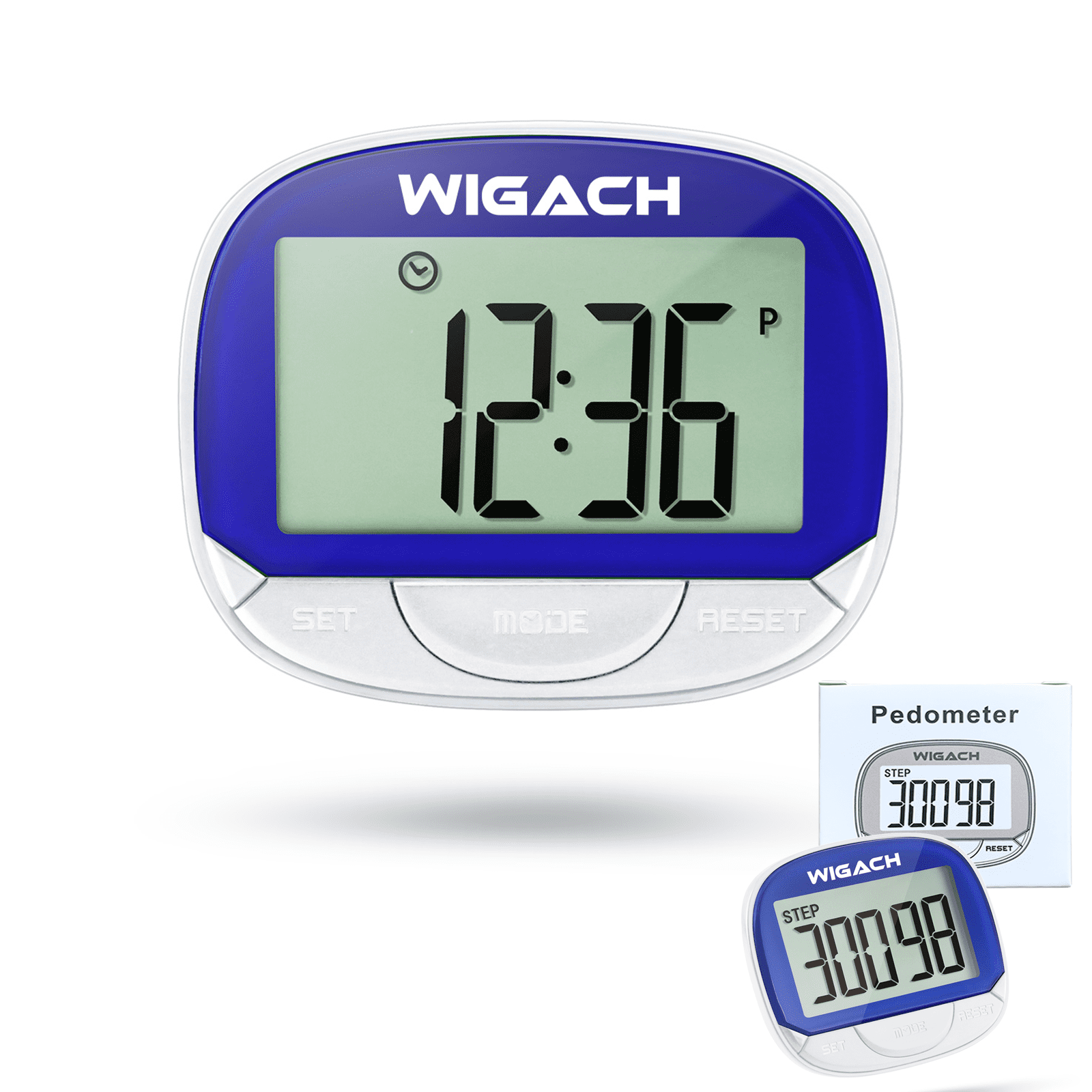 WIGACH Pedometer for Walking, Step Counter for Walking with Large ...