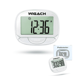Runskmd Step Counter Pedometer Watch, LCD Display Fitness Tracker ...