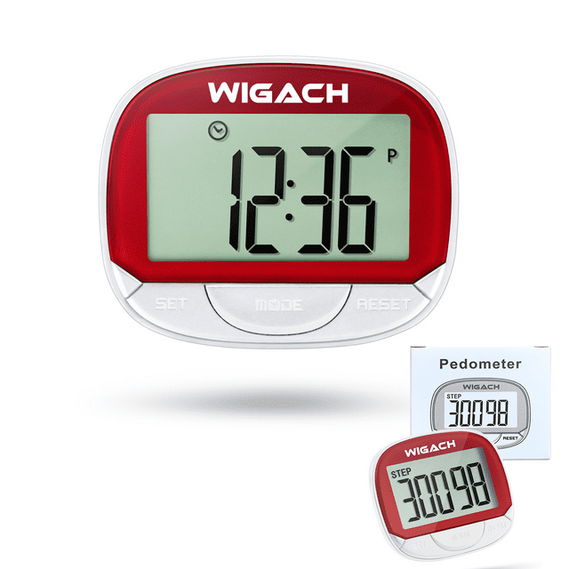 WIGACH Pedometer for Walking, Step Counter for Walking with Large ...