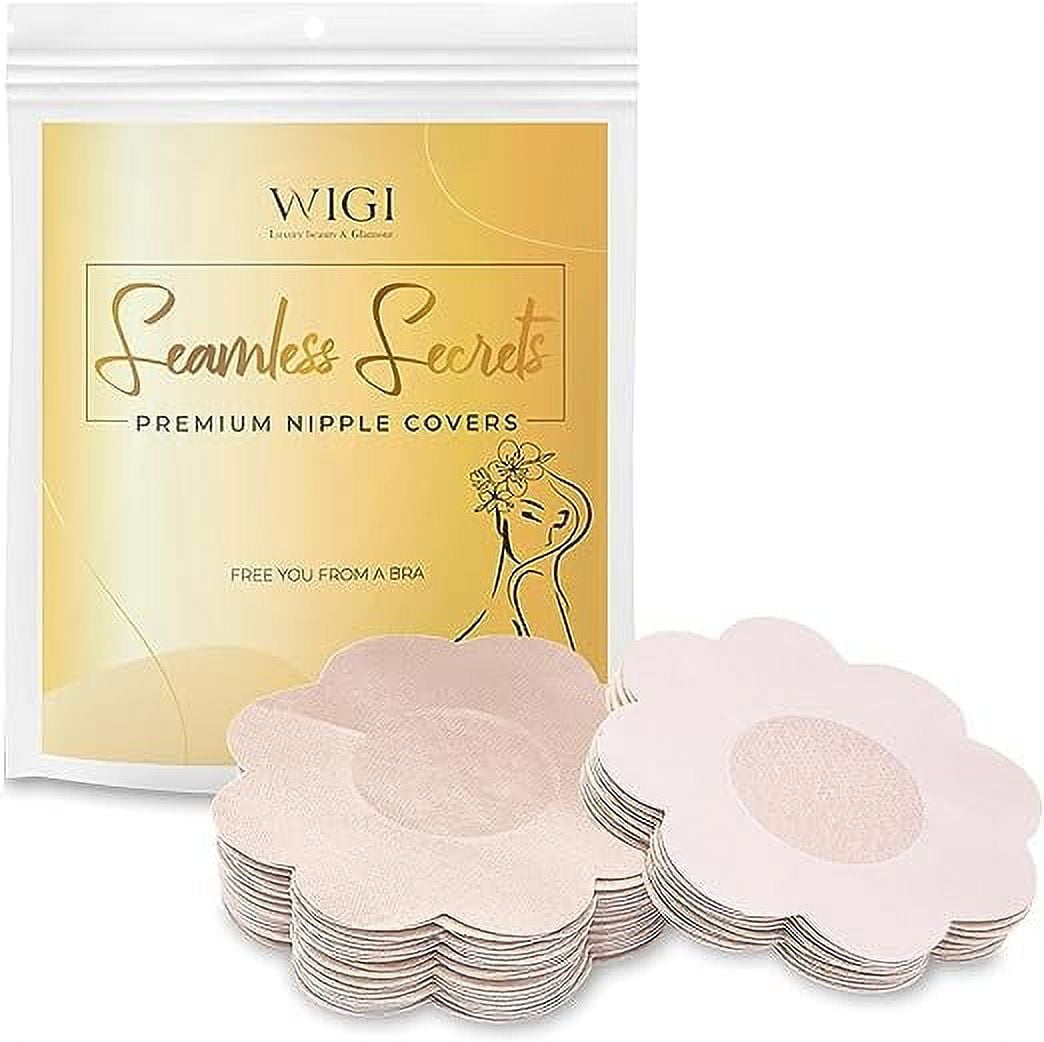 WIGI 60 Pieces Nipple Covers Sticky Nipple Pasties, Adhesive ...