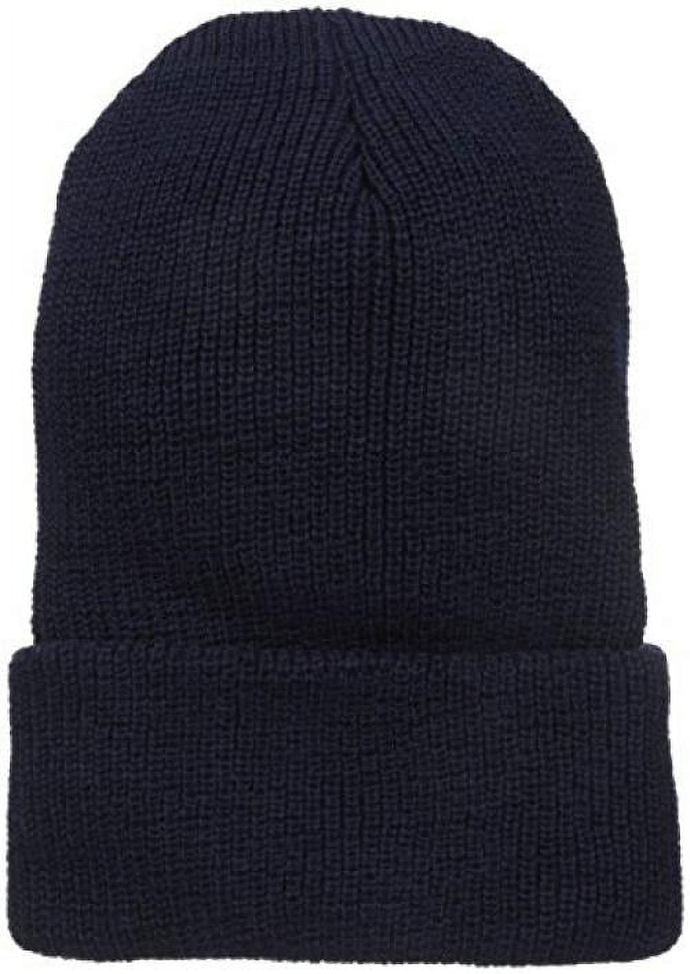 WIGWAM MILLS INC Watch Cap, Navy Worsted Wool, One Size F4707-586-OS ...