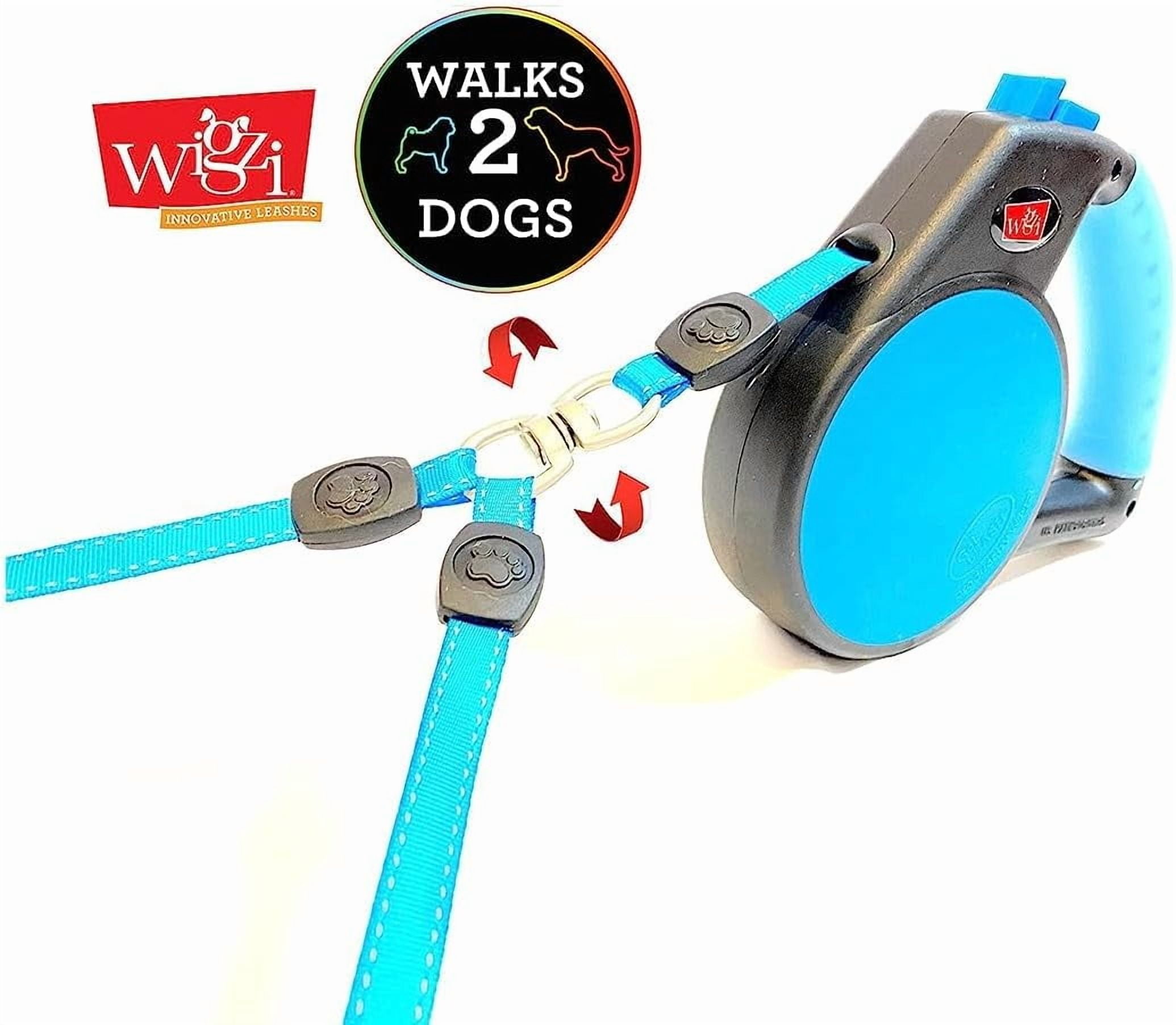 WIGZI 2 Dog Retractable Leash, Easy Lock/Unlock Button, Untangle ...