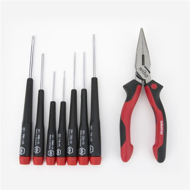 WIHA 26190 Slotted and Phillips Screwdriver Set Bonus Pack with ...