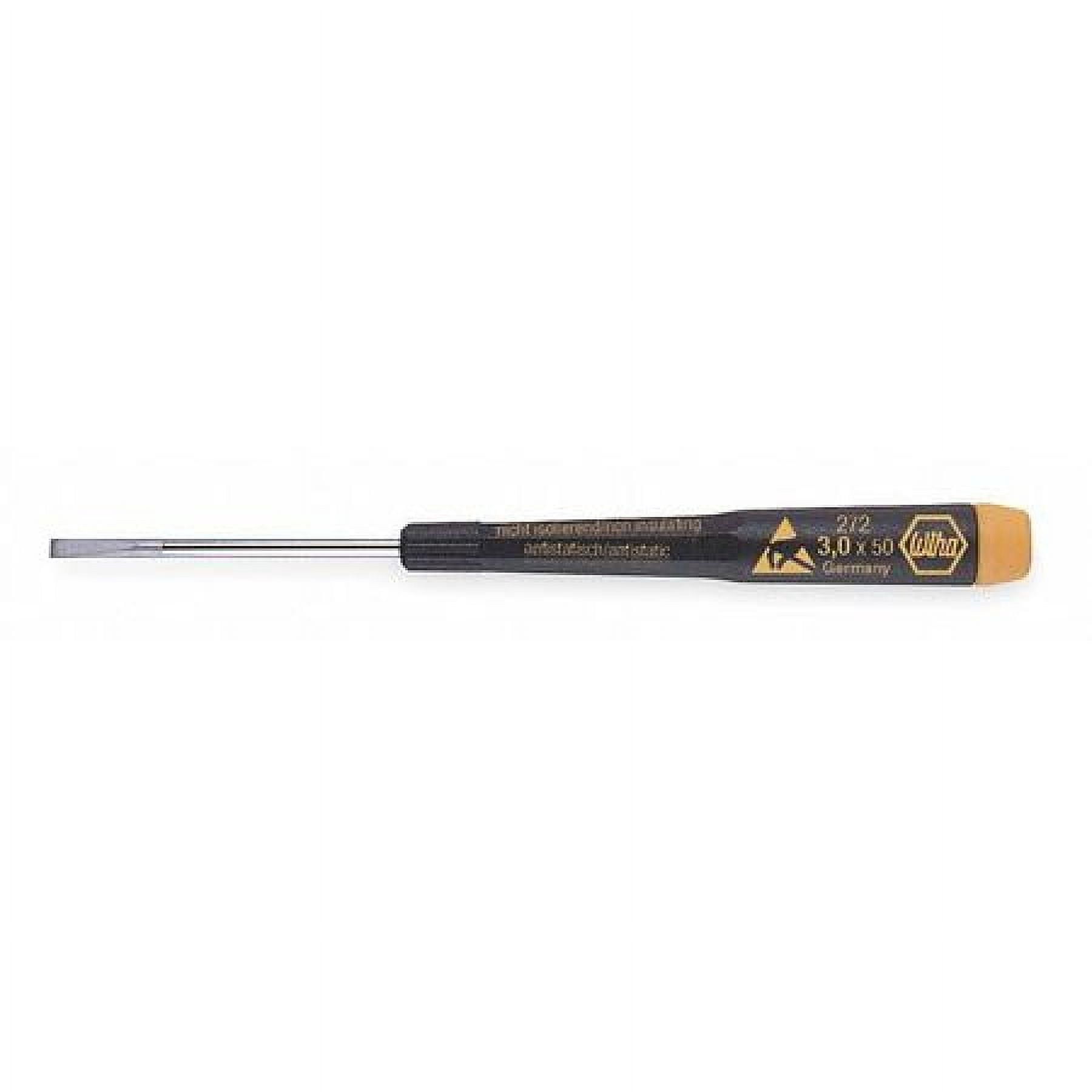 Wiha Tools Steel Precision Screwdriver with 1-5/8" Shank and 1.0mm ...