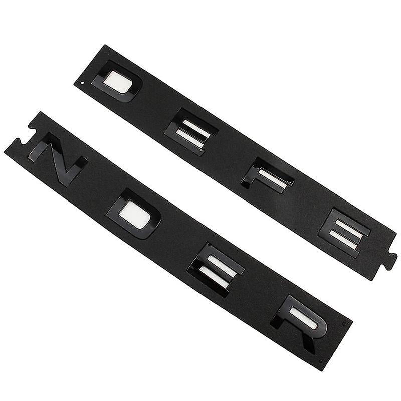 WIHE 3d Abs Defender Emblem Letters Car Front Hood Rear Trunk Badge ...