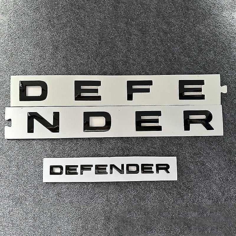 WIHE 3d Abs Logo Defender Letters Car Front Hood Emblem Trunk Decal For ...