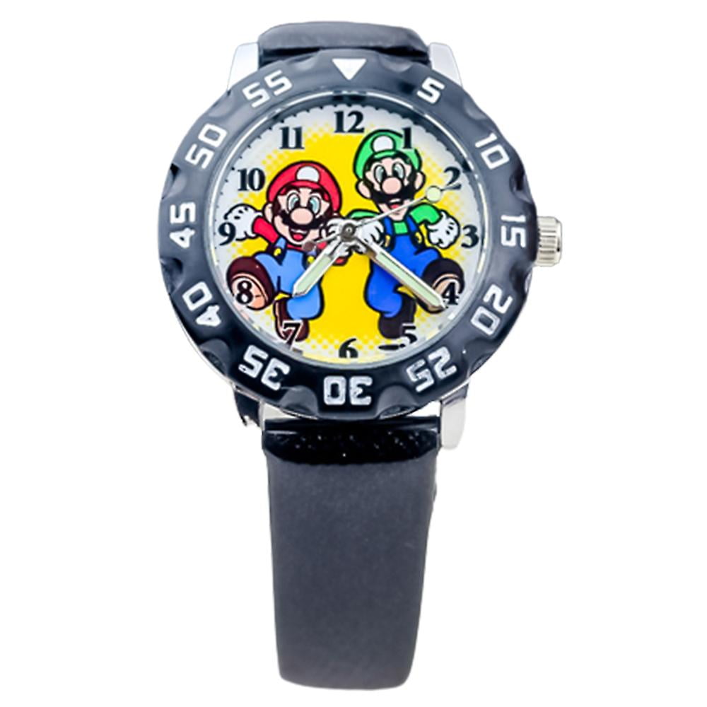 WIHE Super Mario Wrist Watch Kids Quartz Watch With Adjustable Strap ...