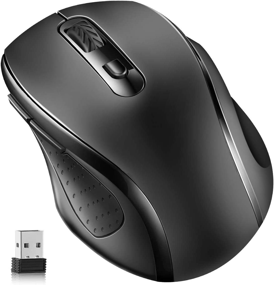 WIHE Wireless Mouse, 2.4G Wireless Mouse Portable Mice with Nano ...