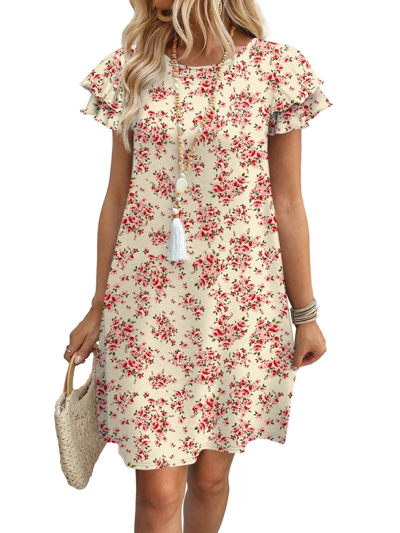 WIHOLL Summer Dresses for Women Mini Dresses 2026 Sundresses Spring ...