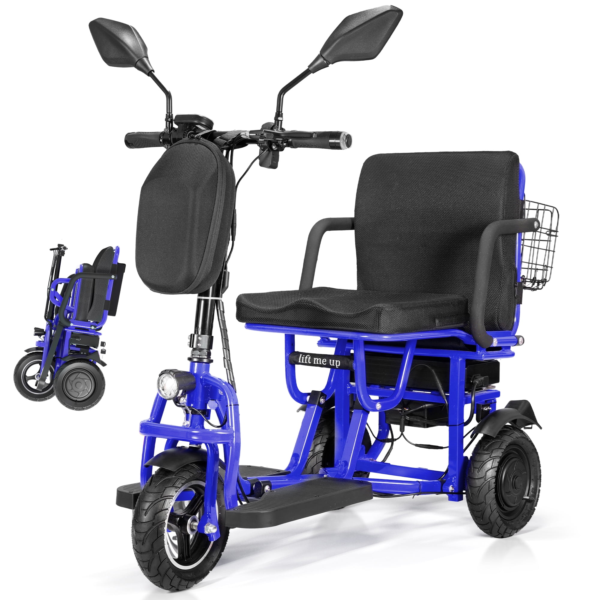 WIILAYOK Foldable Mobility Scooters, 3 Wheel Electric Scooter for ...