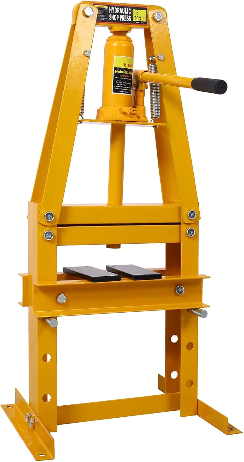 WIIS' IDEA 6 Ton Hydraulic Press, A-Frame Shop Press with Press Plates ...