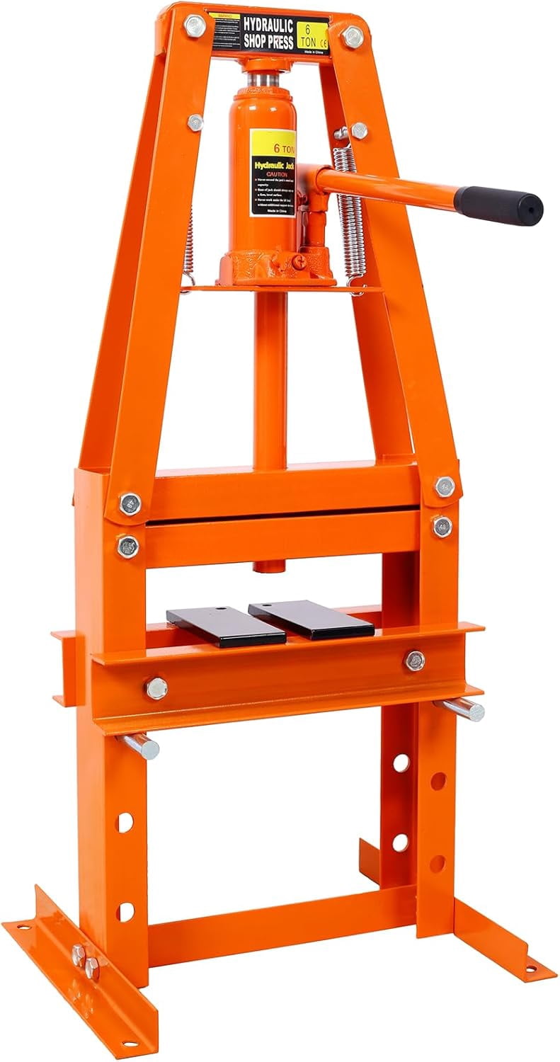 WIIS' IDEA 6 Ton Hydraulic Press, A-Frame Shop Press with Press Plates ...