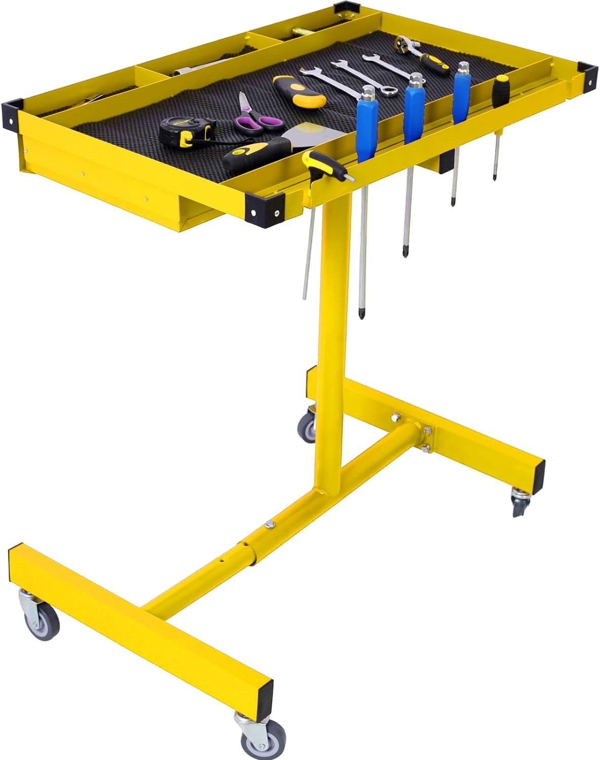 WIIS' IDEA Adjustable Tear Down Work Table with Drawer, Rolling Tool ...