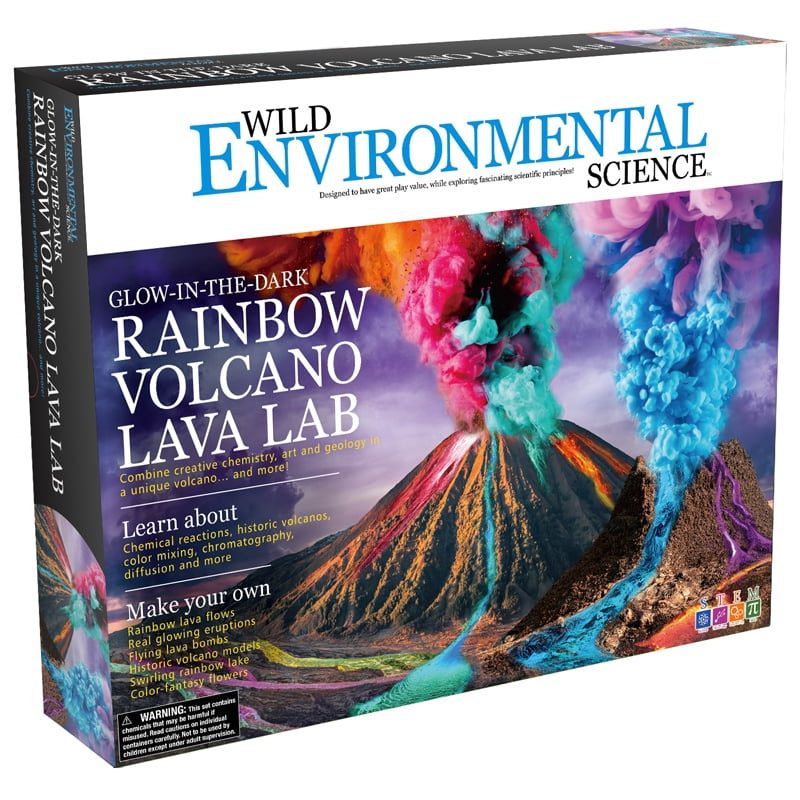 WILD ENVIRONMENTAL SCIENCE Discovery Kit: Rainbow Volcano Lava Lab for ...
