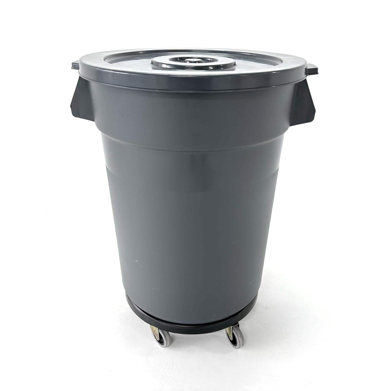 WILD FUN 32 Gallon Outdoor Trash Can with Lid and Wheel, Sturdy Handle ...