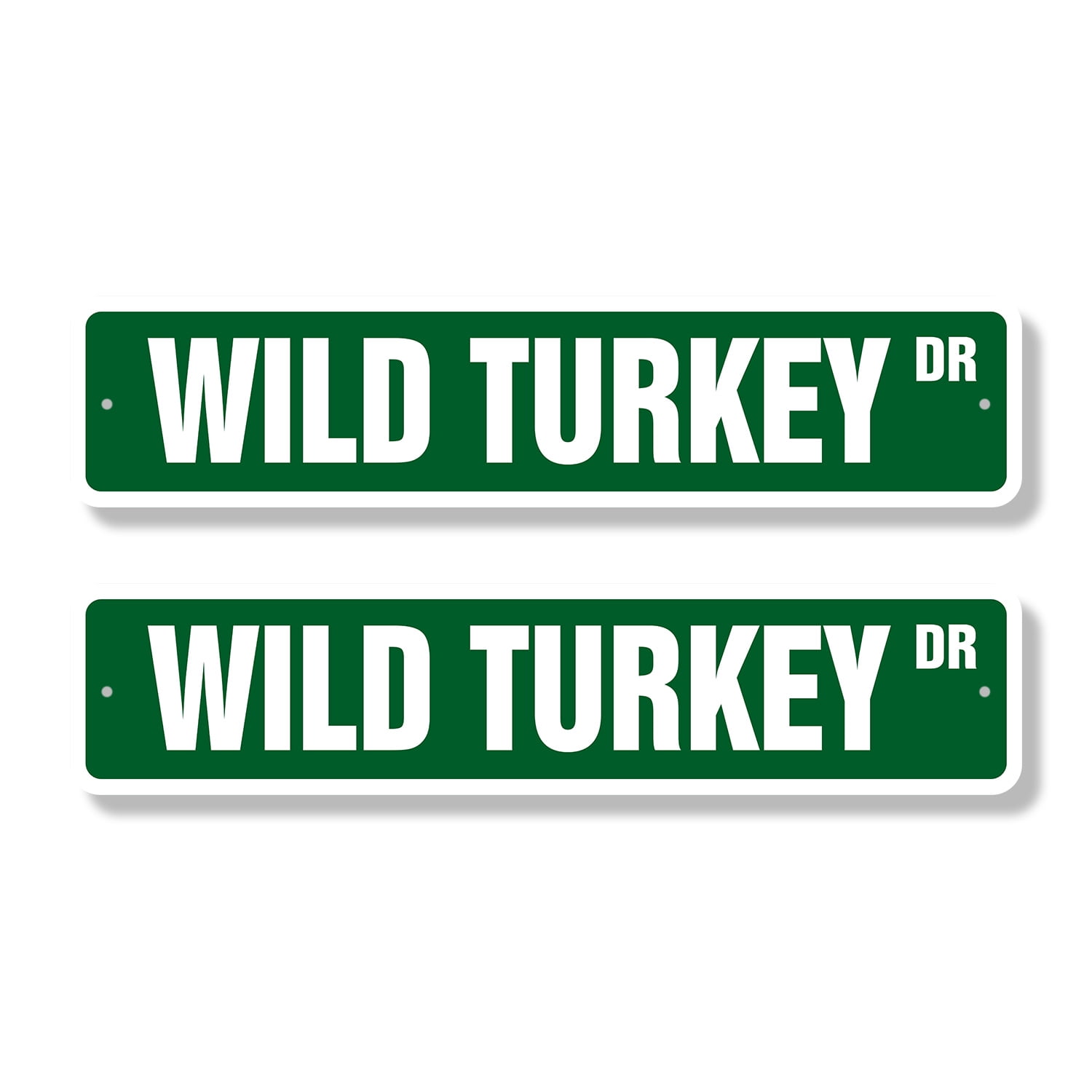 WILD TURKEY Classic Street Sign (2 Pack) hunter hunting call Bourbon ...