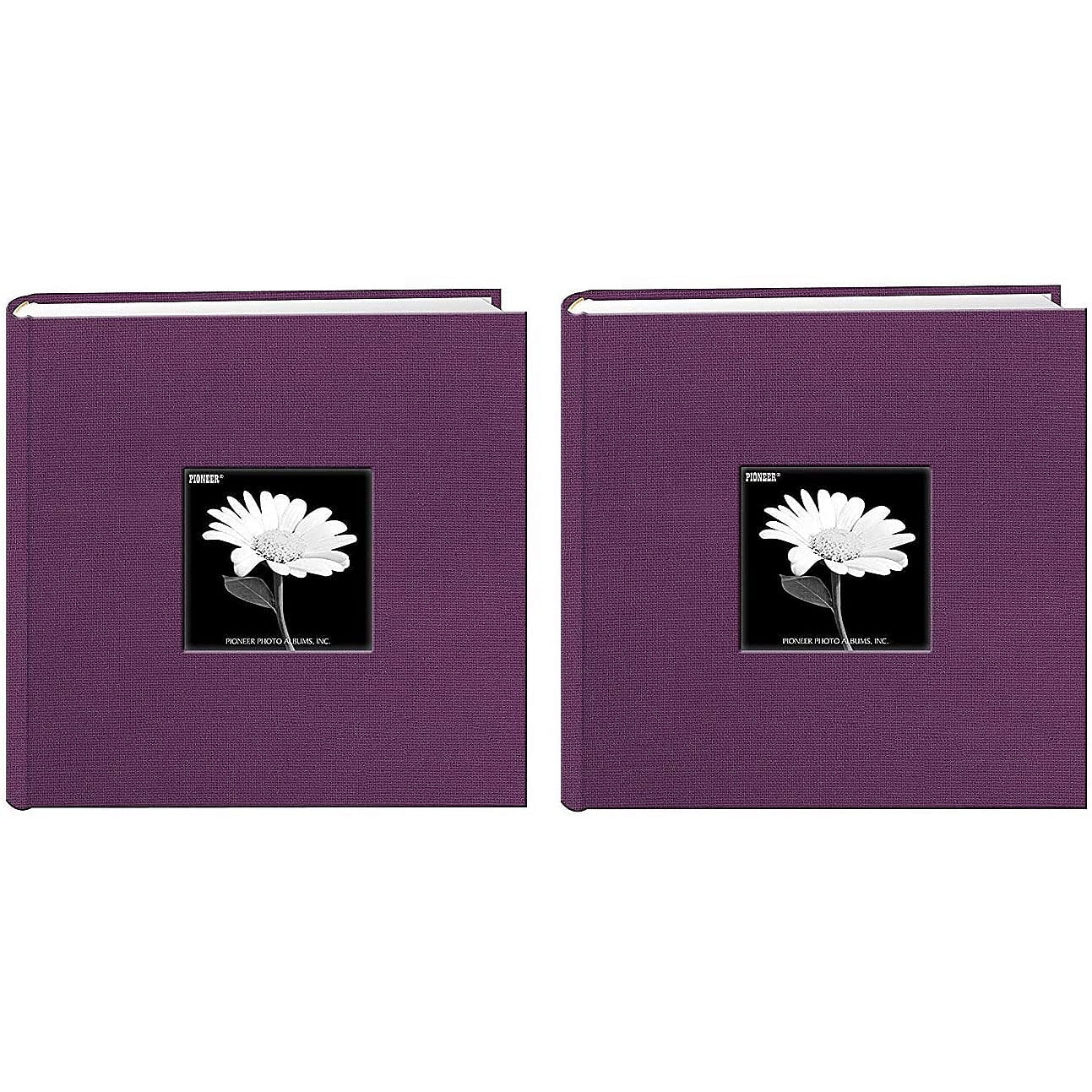WILDBERRY PURPLE cloth 2-up frame photo album by Pioneer 2-pack - 4x6 ...