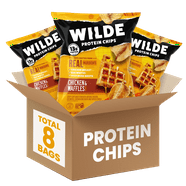 WILDE BBQ Protein Chips, 1.34oz Pack of 8 - High Protein, Low Carb ...
