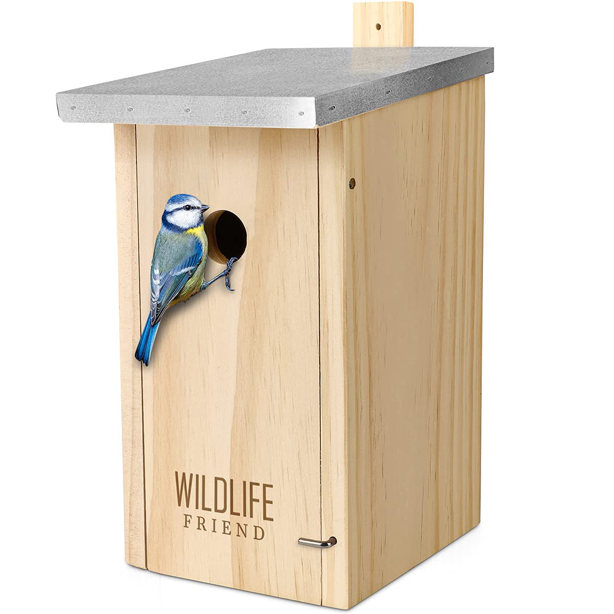 Gorges Wildlife Friend Nesting Box Natural Wooden Wild Bird Hanging ...