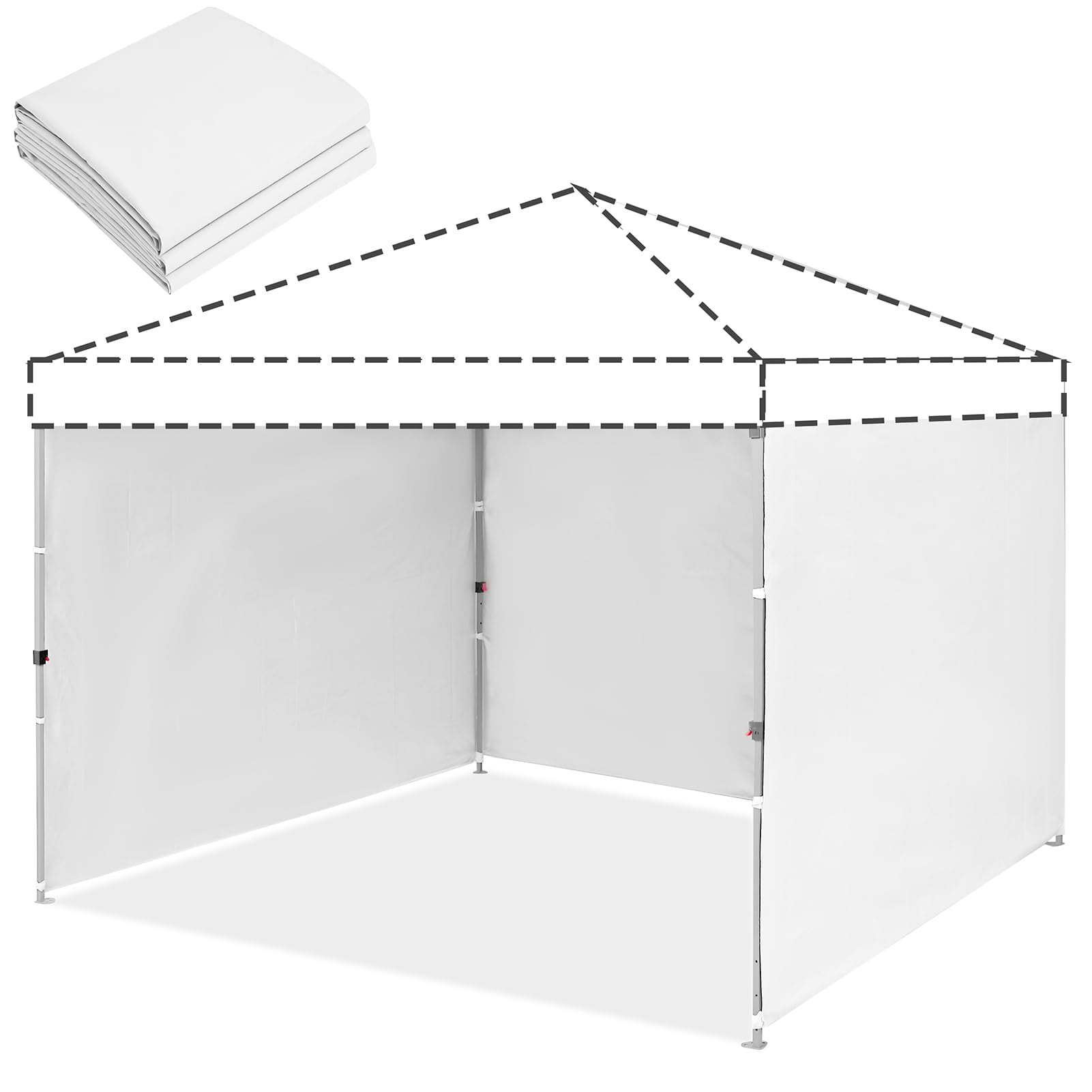 WILDPATH Canopy Tent Sidewall for 10x10 Wall Tent, Canopy Shade Wall ...