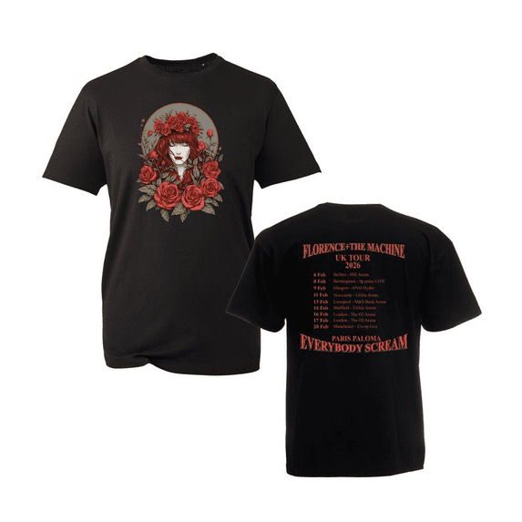 WILES EAGLE LTD 2 Sided FloreEnce and The MacChine 2026 Graphic T-Shirt ...