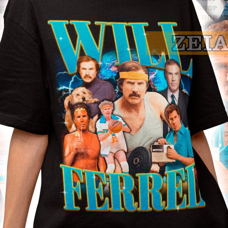 WILL FERREL Retro 90s T-shirt - Will Ferrell Sweater - Will Ferrell Fan Merch - Will Ferrell ...