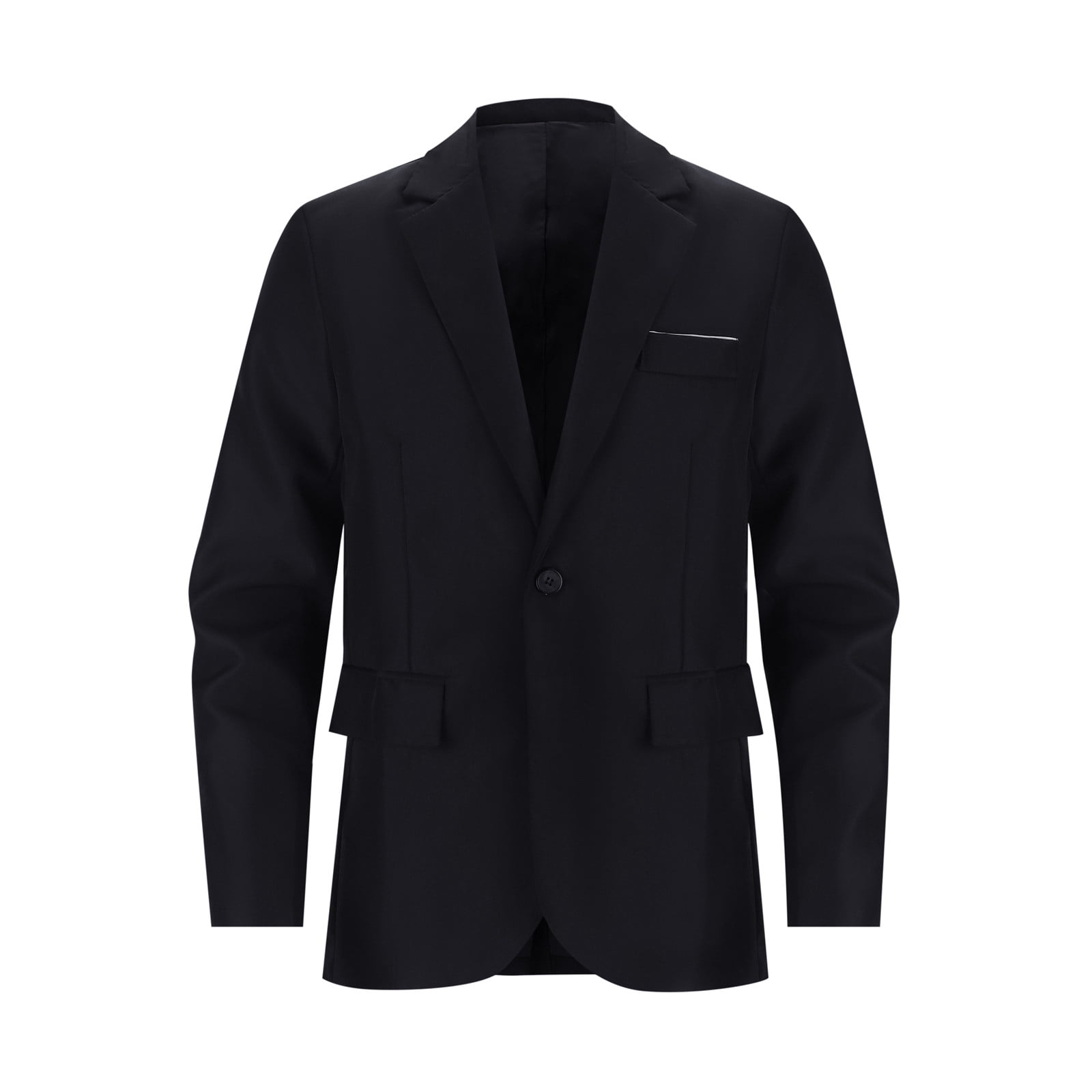 WILLBEST Jackets for Men Male Regular Double Button Double Pocket Slim ...