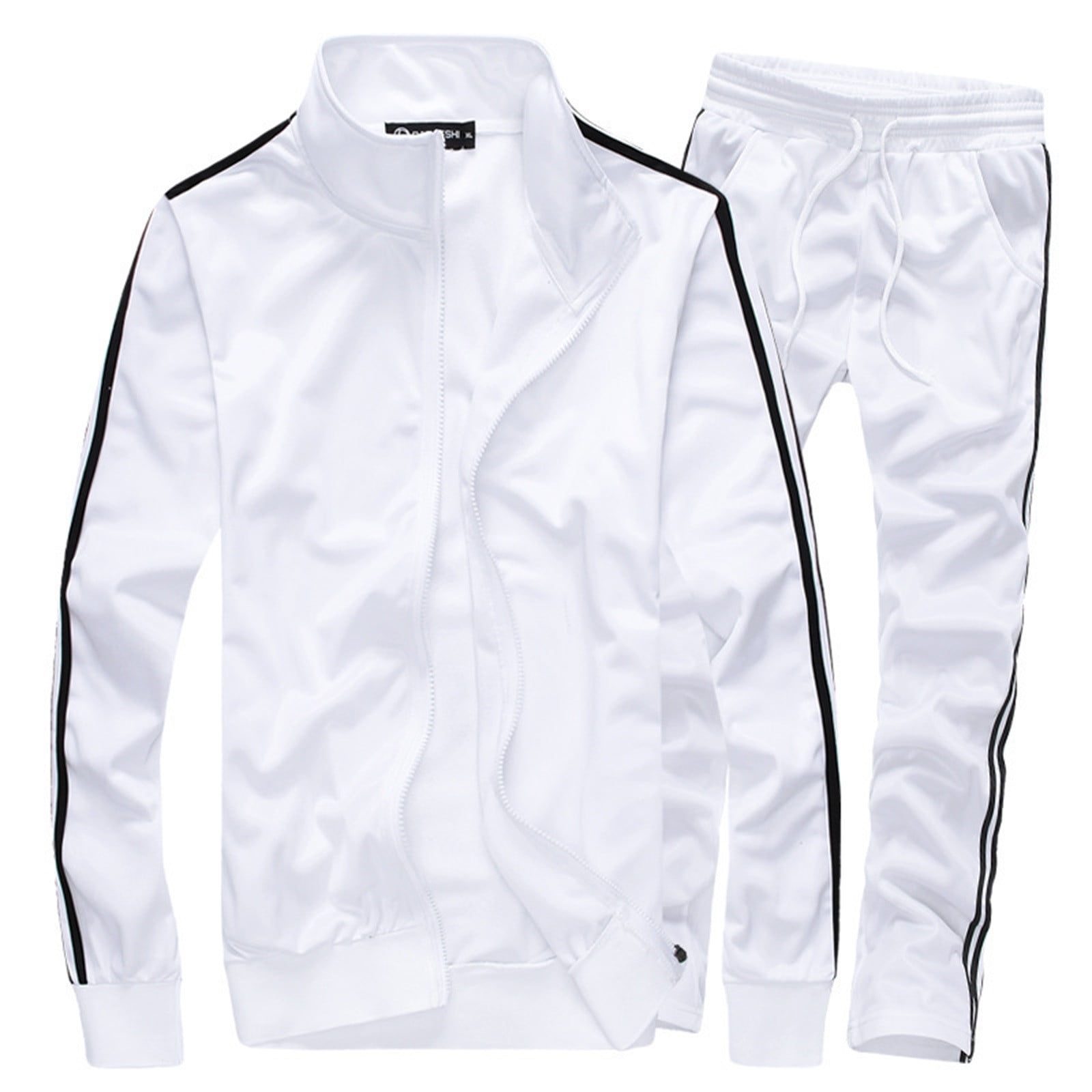WILLBEST Mens Cargo Pants Men's Casual Tracksuit Full Zip Running ...