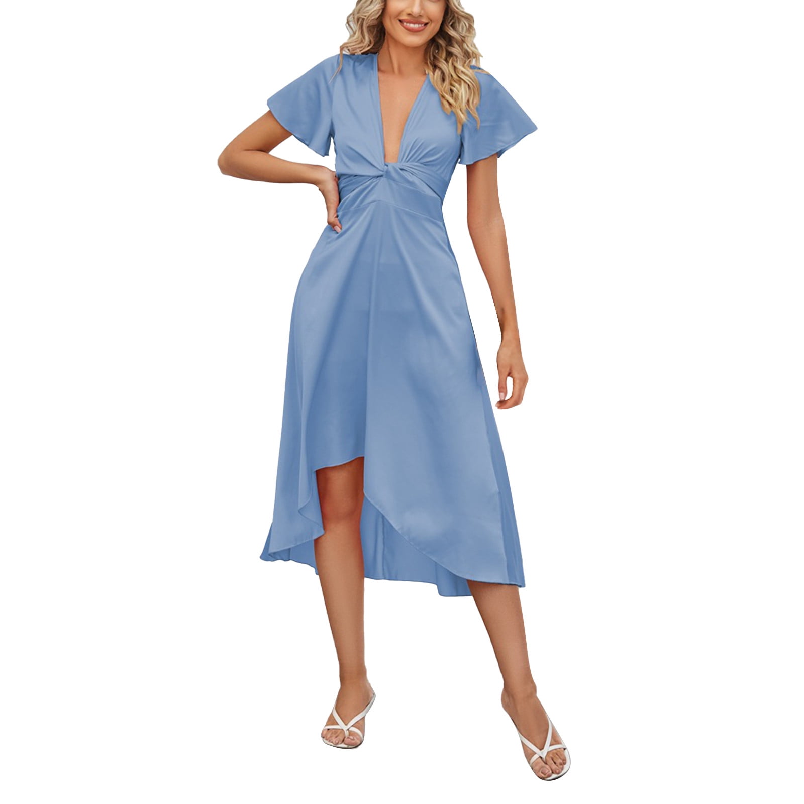 Willbest Midi Dresses For Women Wedding Guest Spring Womens Summer