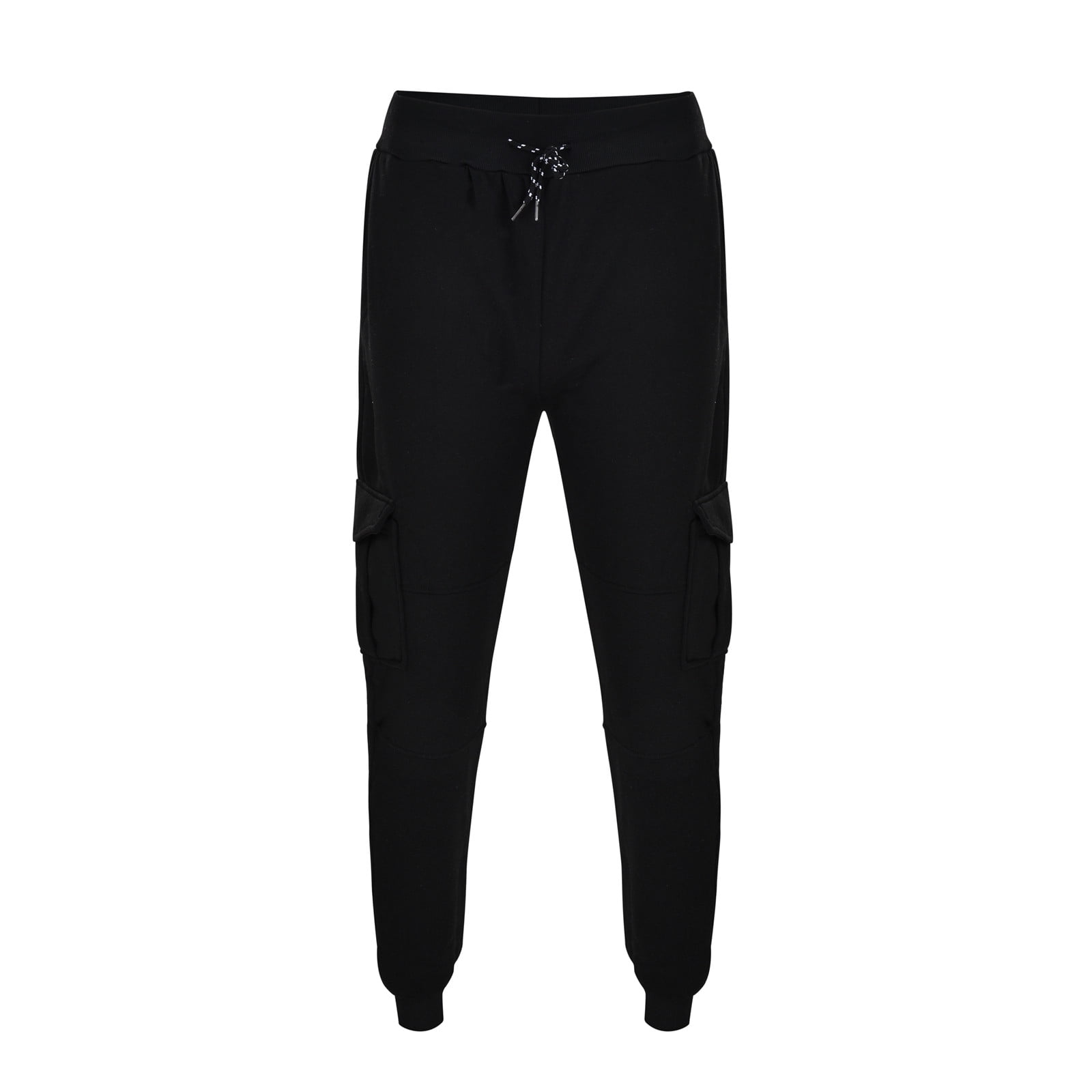 Willbest New Casual Mens Drawstring Elastic Waist Solid Color Pants