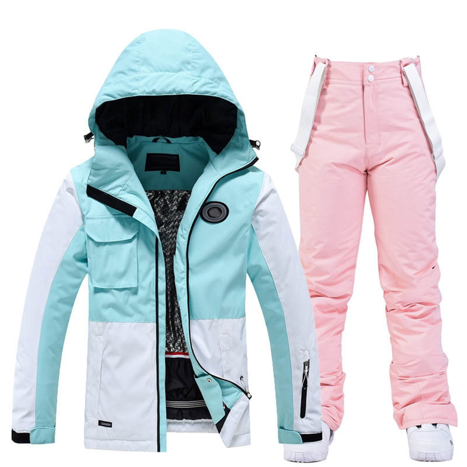 WILLBEST Outfits for Women Country Ski and Snowboard Jacket and Pants ...